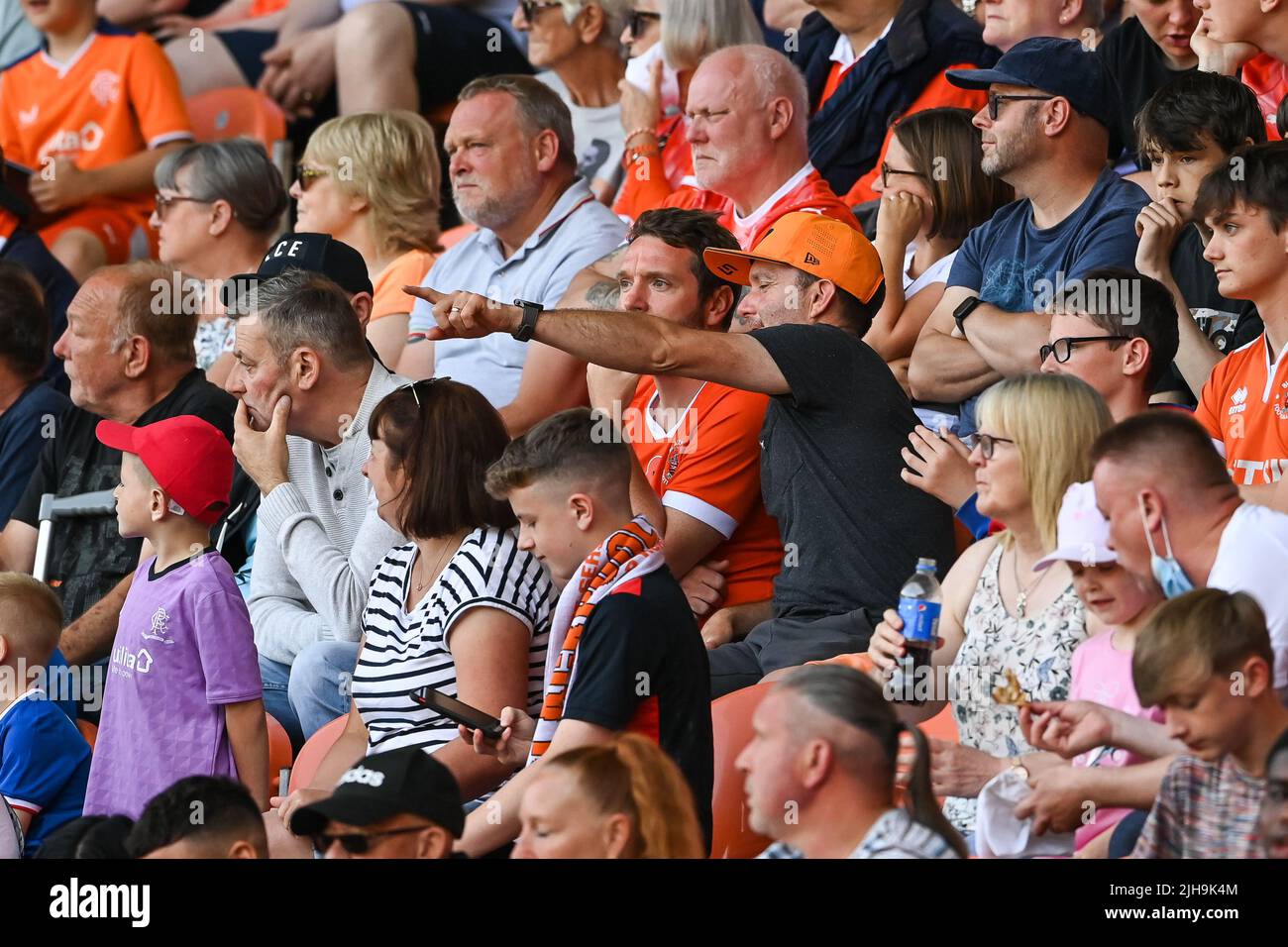 blackpool fans during the game Stock Photo - Alamy