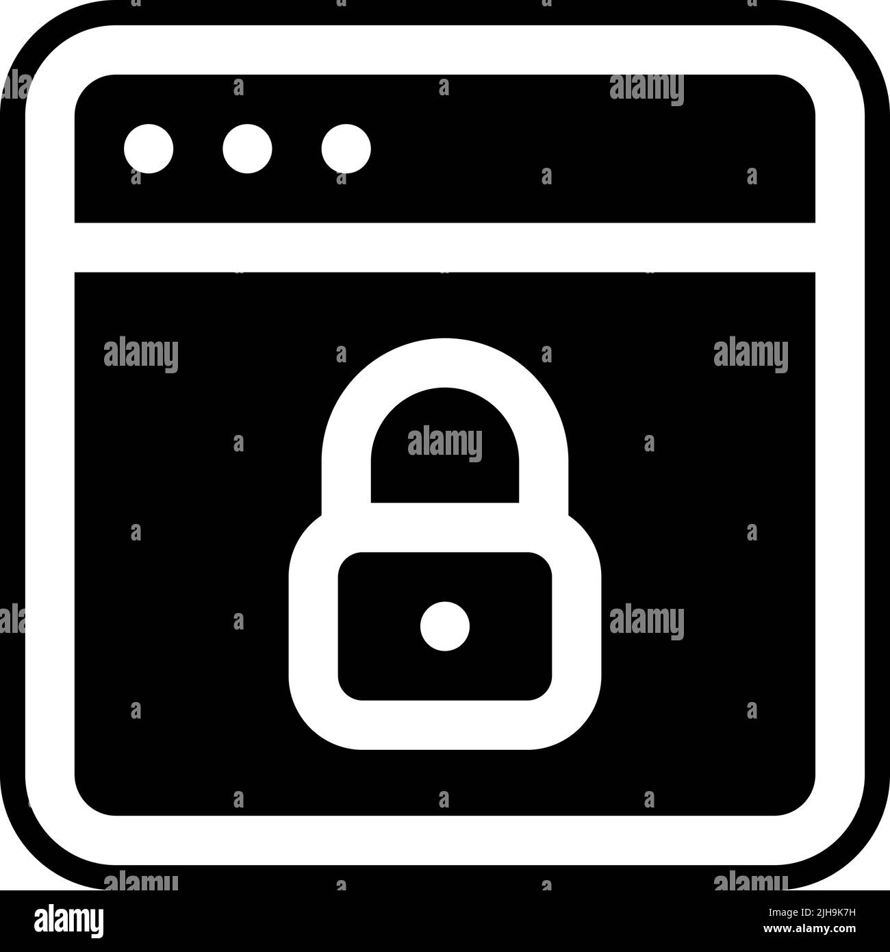 Social network login computer screen Stock Vector Images - Alamy