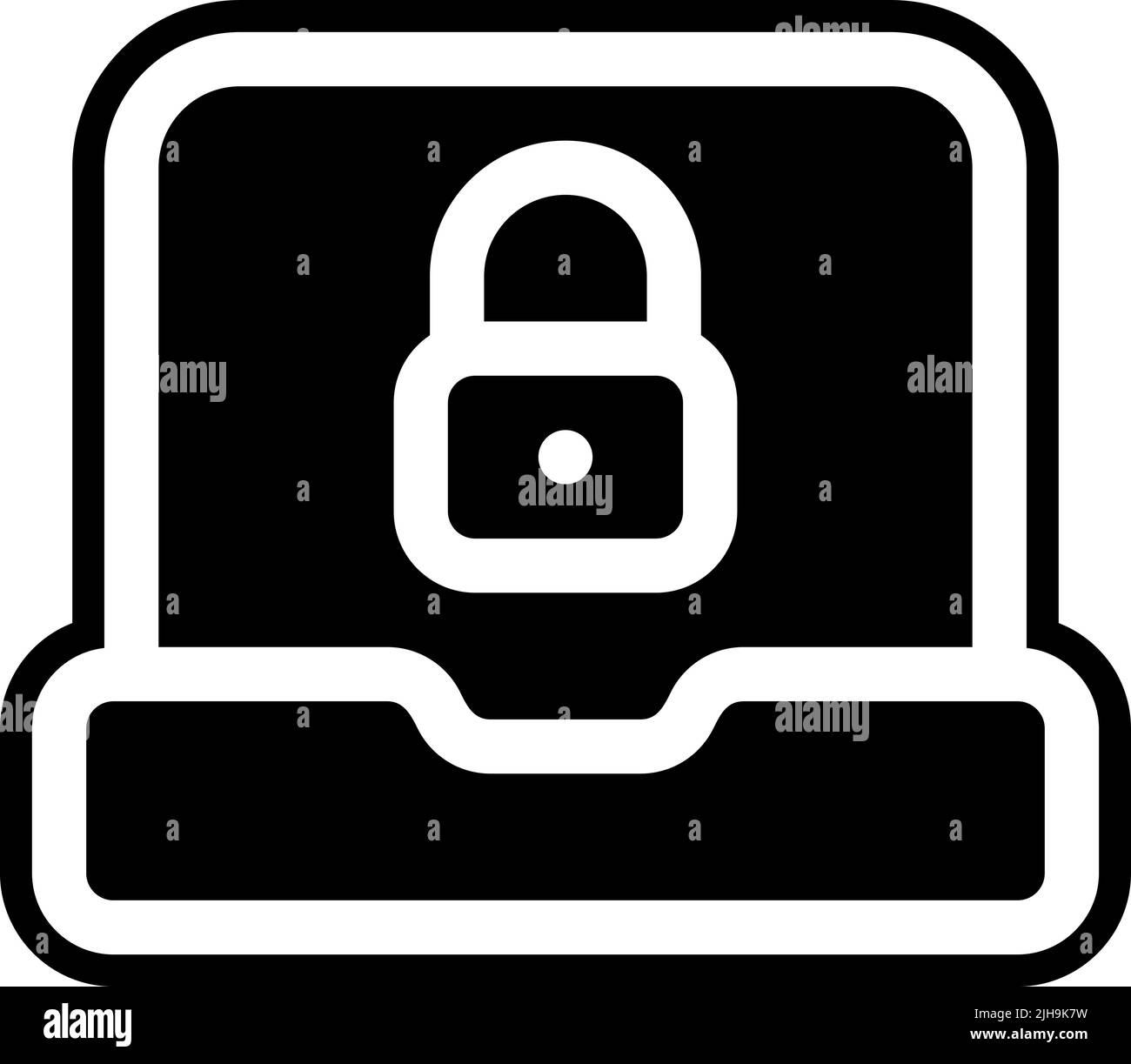 Login laptop Stock Vector Image & Art - Alamy