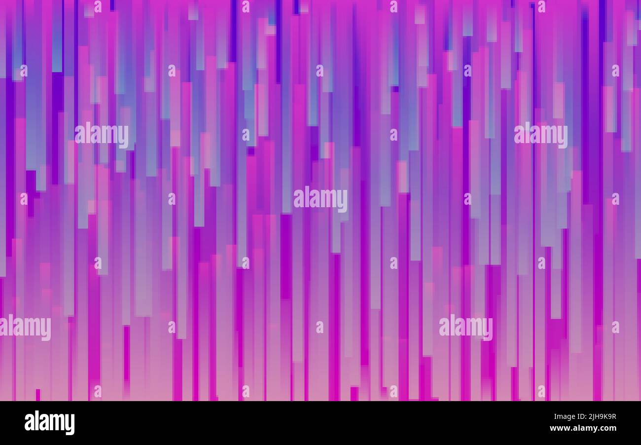 Glitch color lines. Vertical digital distortions. Cyberpunk distorted ...