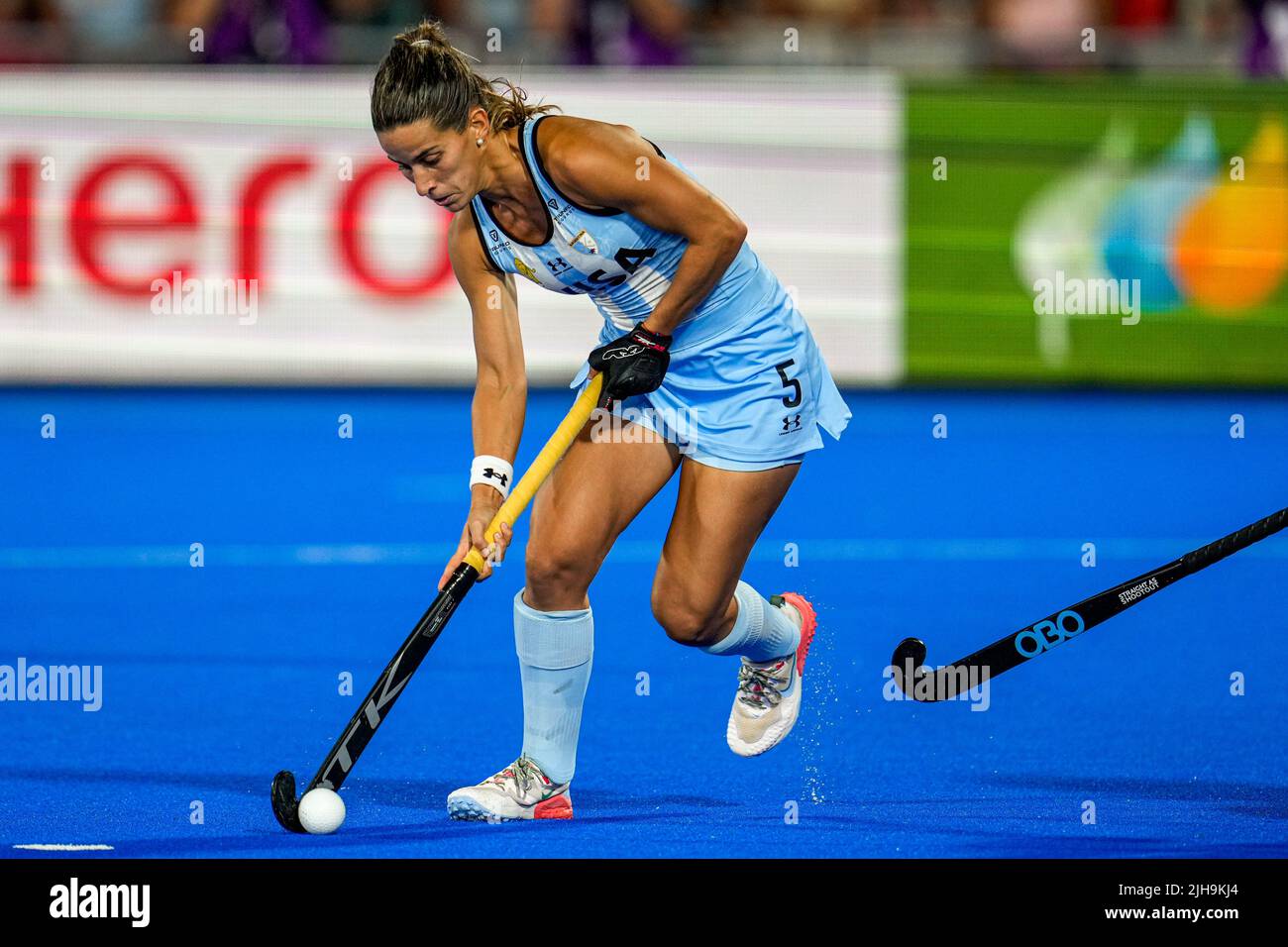 TERRASSA, SPAIN - JULY 16: Agostina Alonso of Argentina during the FIH ...