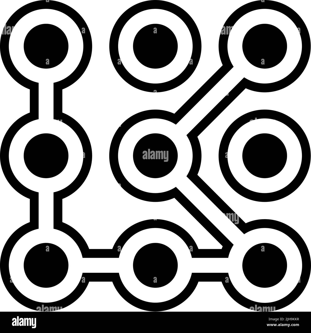 Login pattern lock Stock Vector Image & Art - Alamy