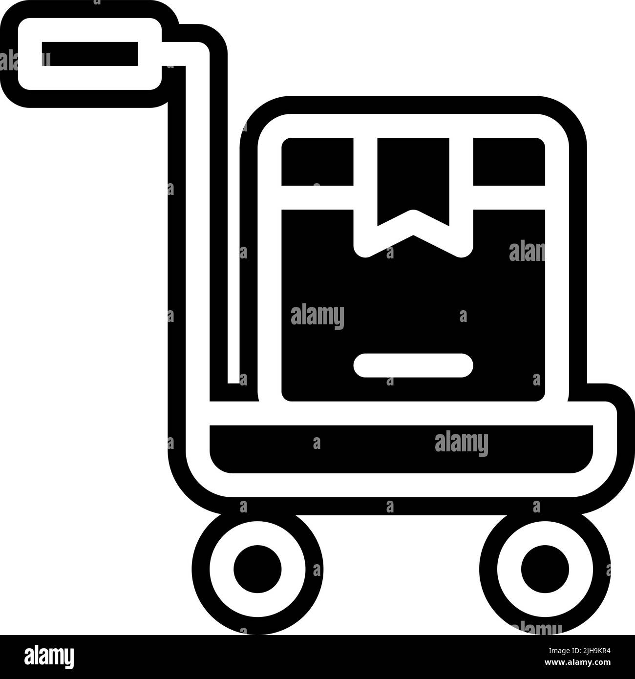 Logistic delivery trolley Stock Vector Image & Art - Alamy
