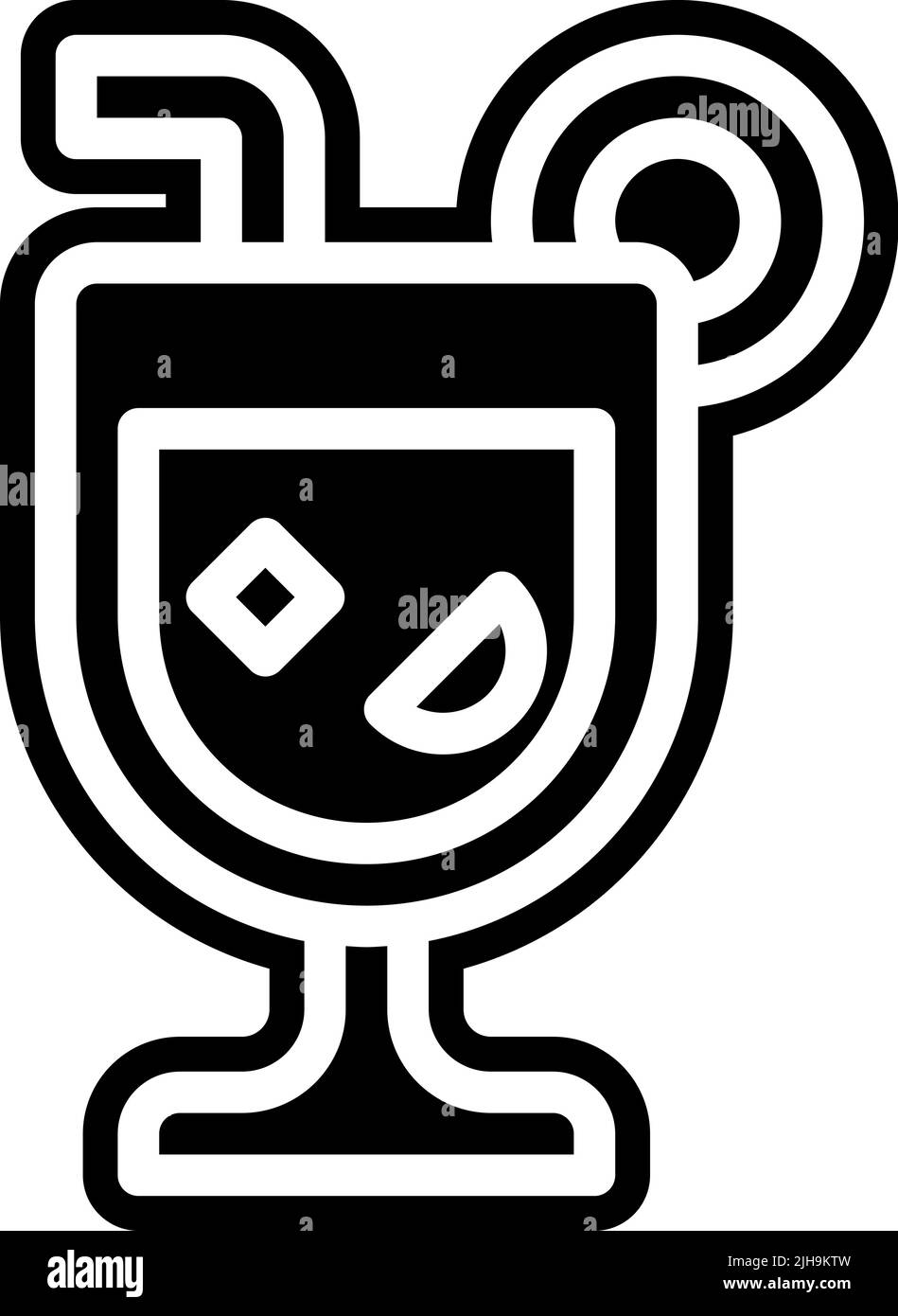 Orange fruit slice glass Black and White Stock Photos & Images - Alamy