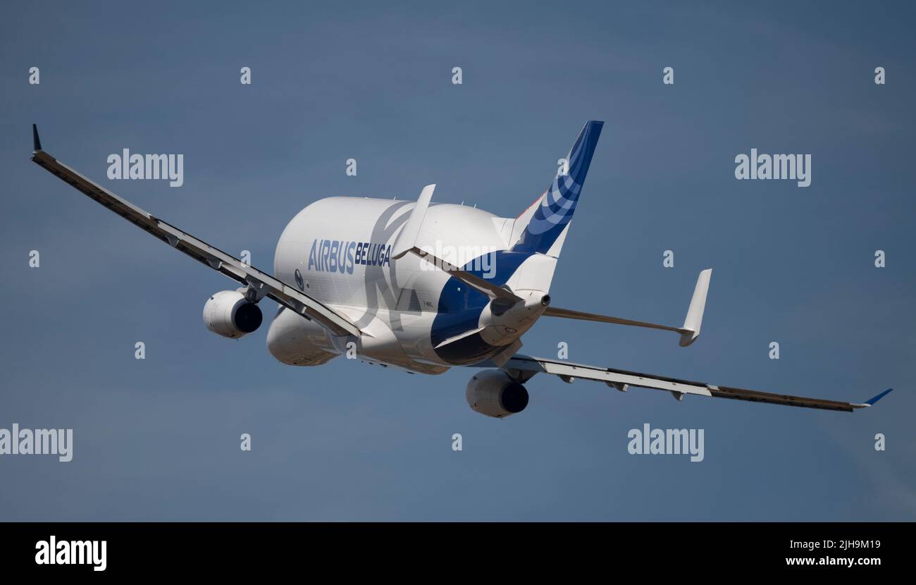 RAF Fairford, Gloucester, UK. 16 July 2022. An Airbus A330 Beluga XL ...