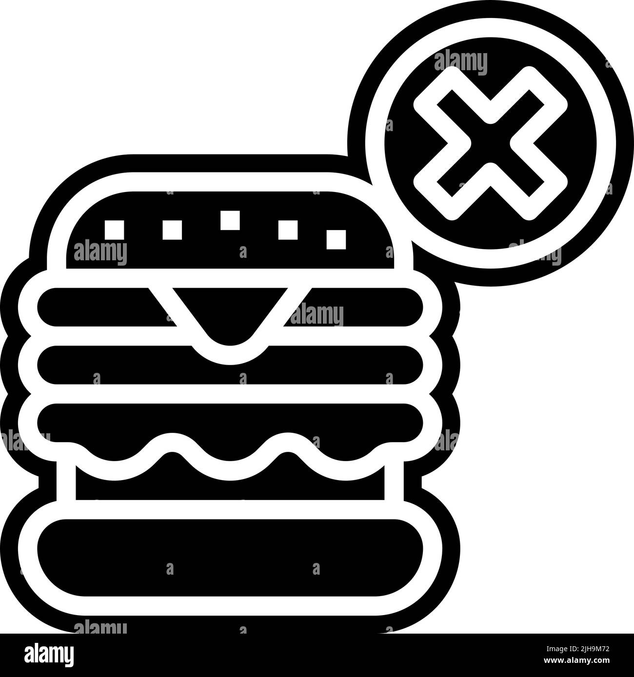 Burger stop sign Black and White Stock Photos & Images - Alamy