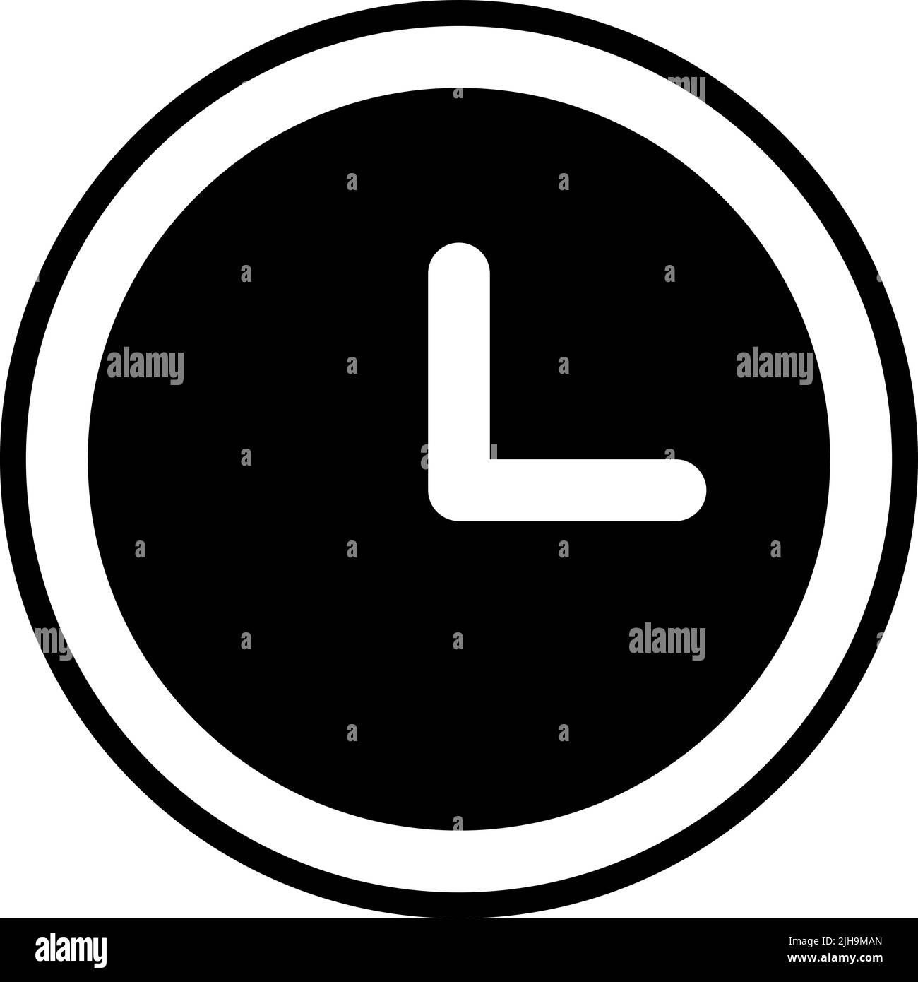 Ui basic clock Stock Vector Image & Art - Alamy