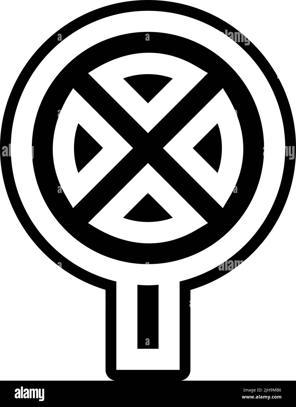 No stopping road sign Black and White Stock Photos & Images - Alamy