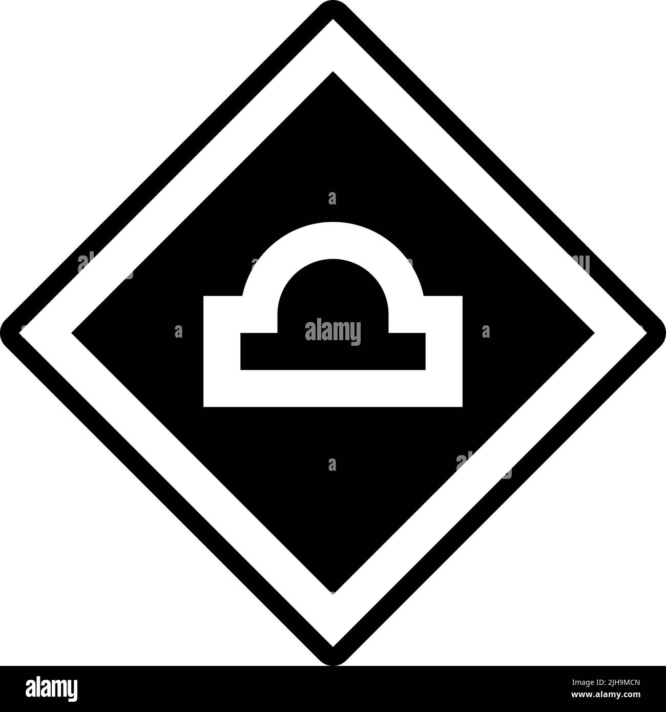 Traffic signs hump Stock Vector Image & Art - Alamy