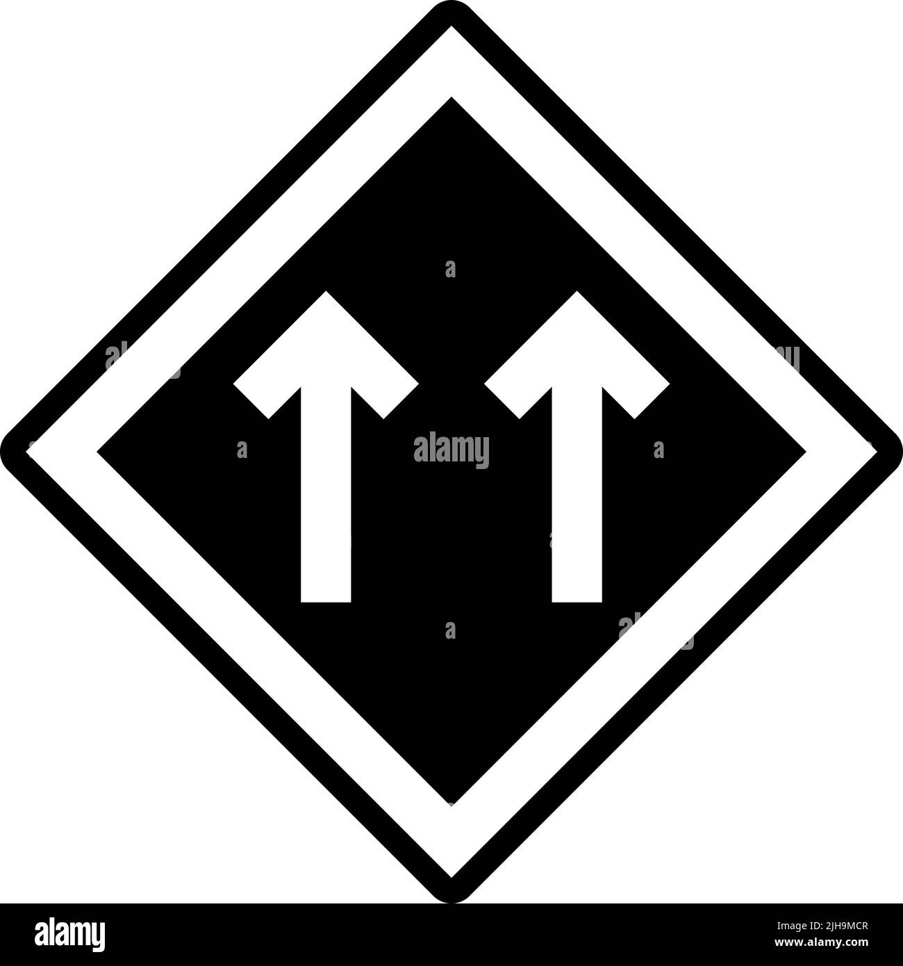 Traffic signs one way Stock Vector Image & Art - Alamy