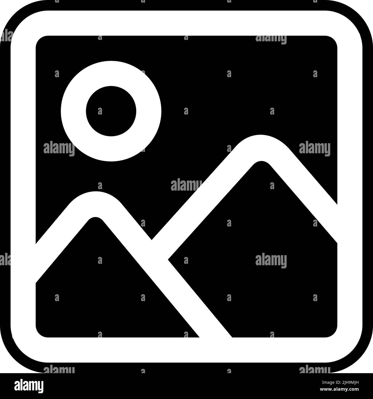 Image gallery icon linear Black and White Stock Photos & Images - Alamy