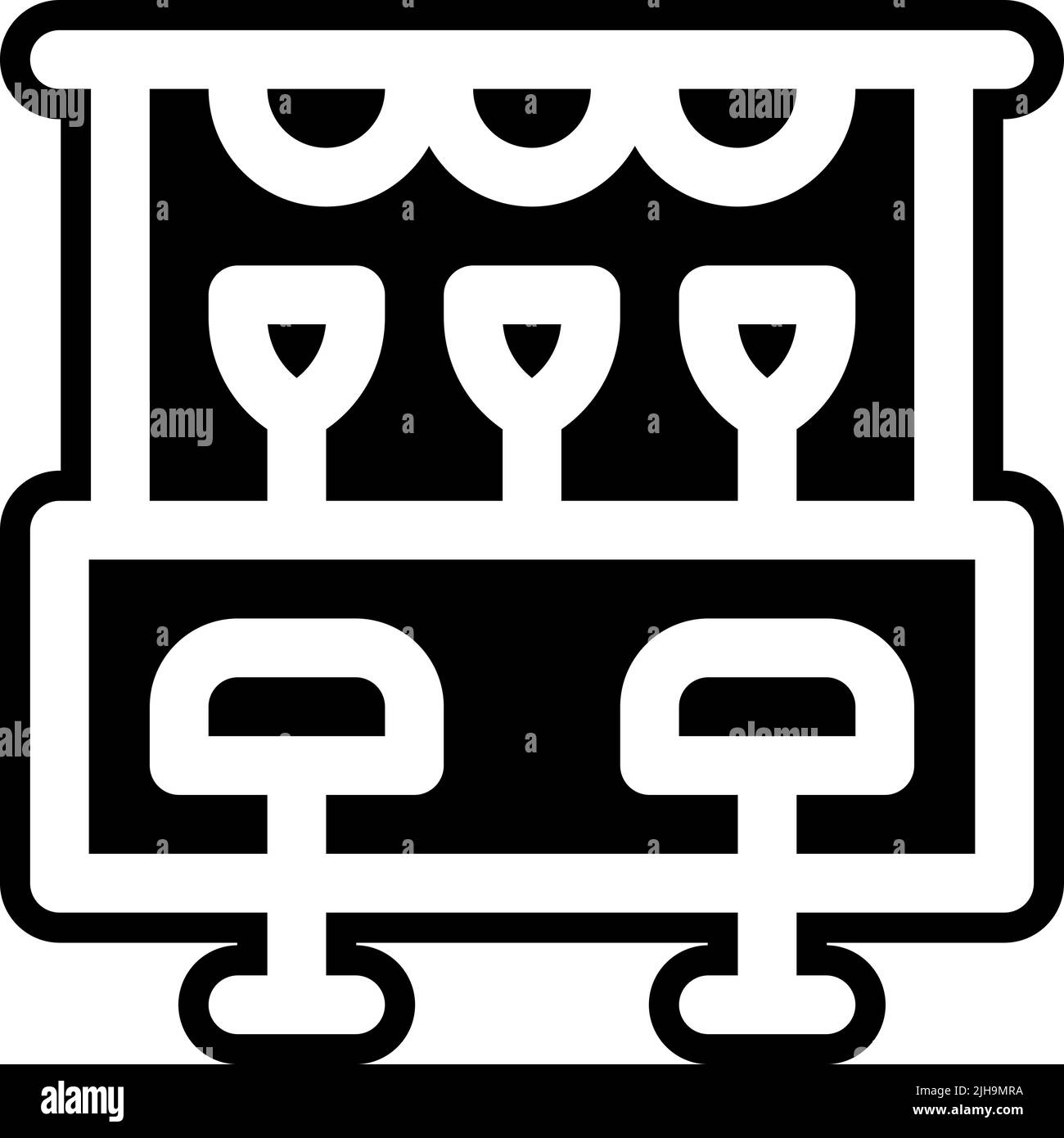 Street market bar counter Stock Vector Image & Art - Alamy