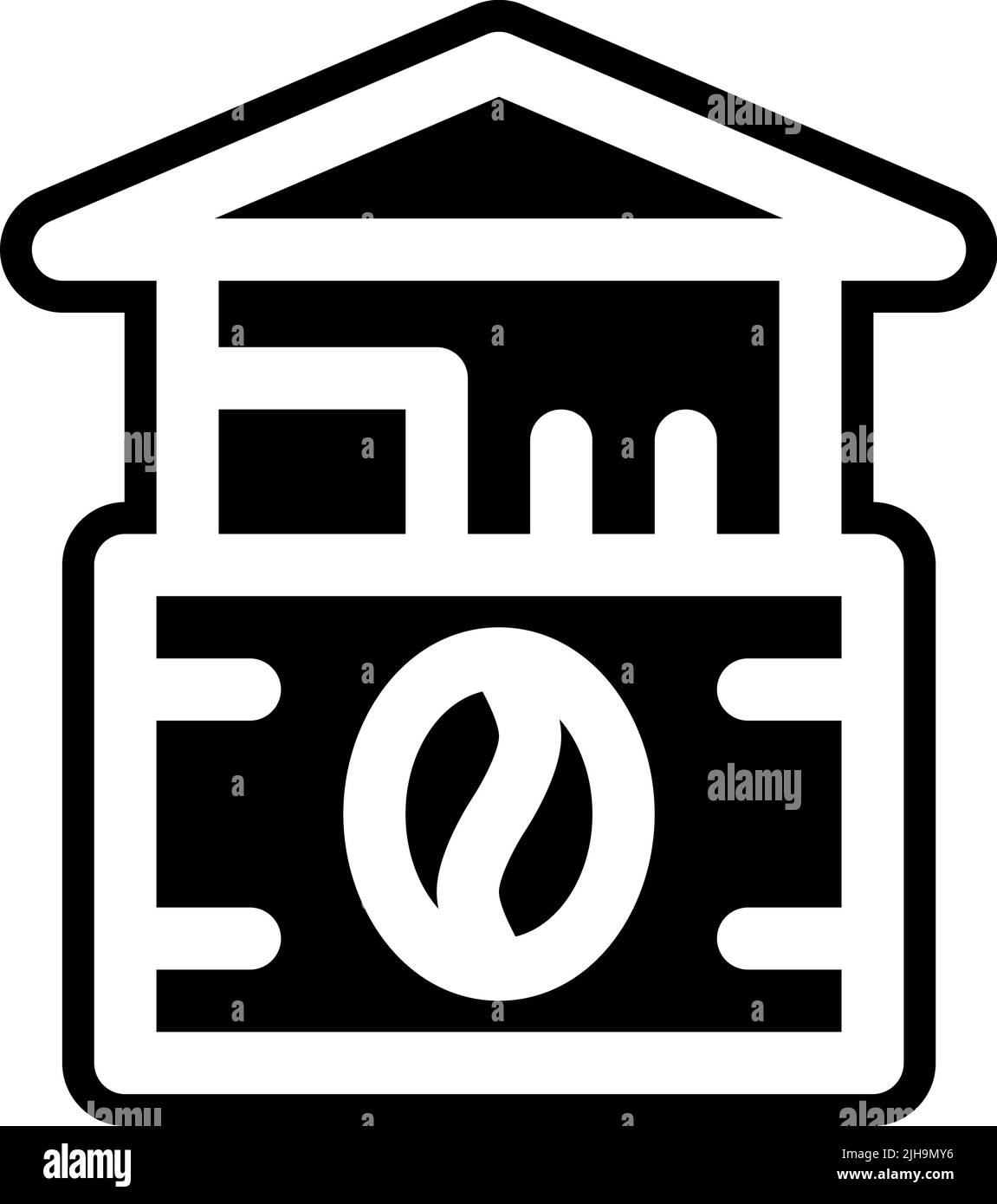 Girl in window coffee Stock Vector Images - Alamy