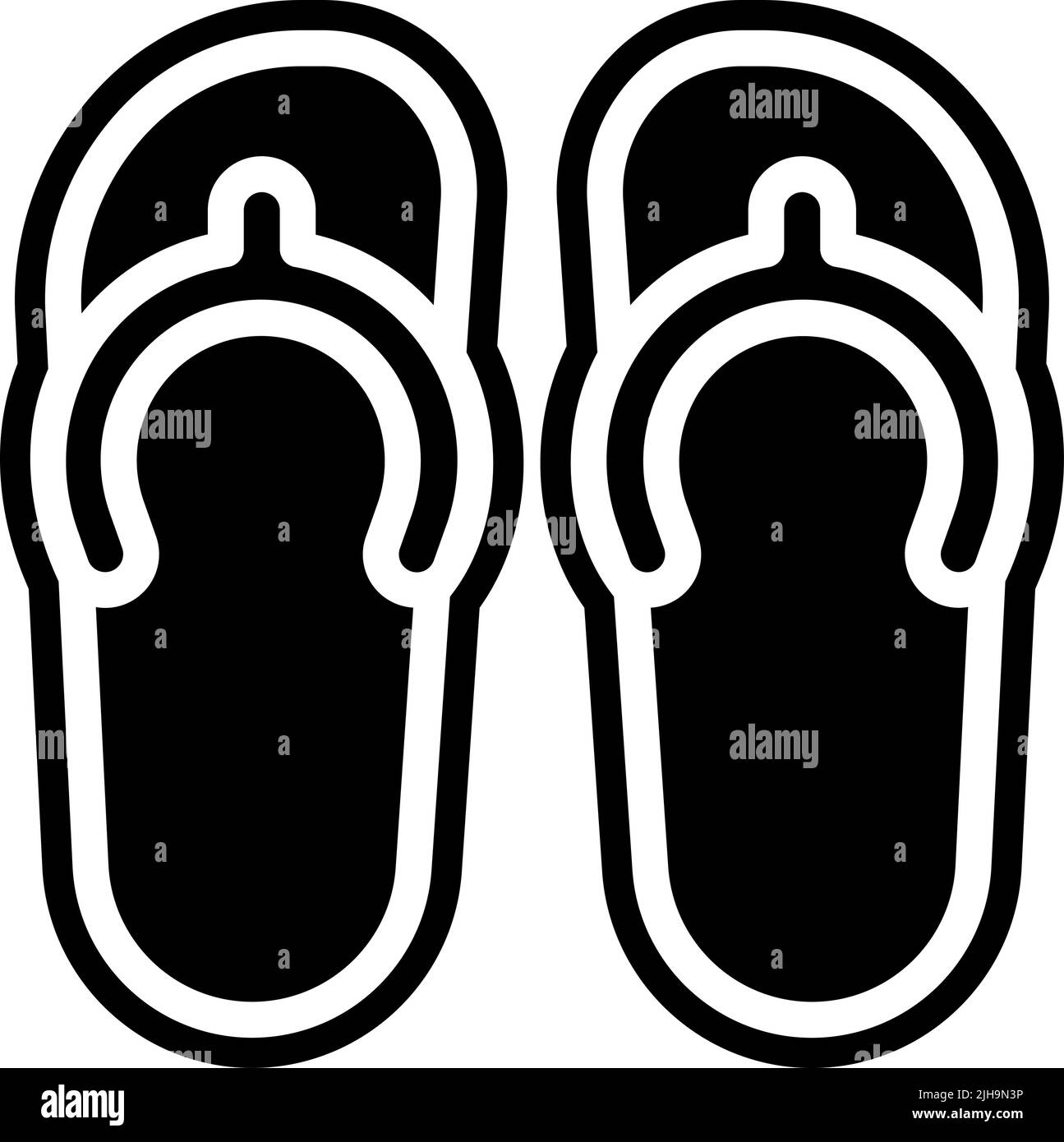 Summer flip flops Stock Vector Image & Art - Alamy