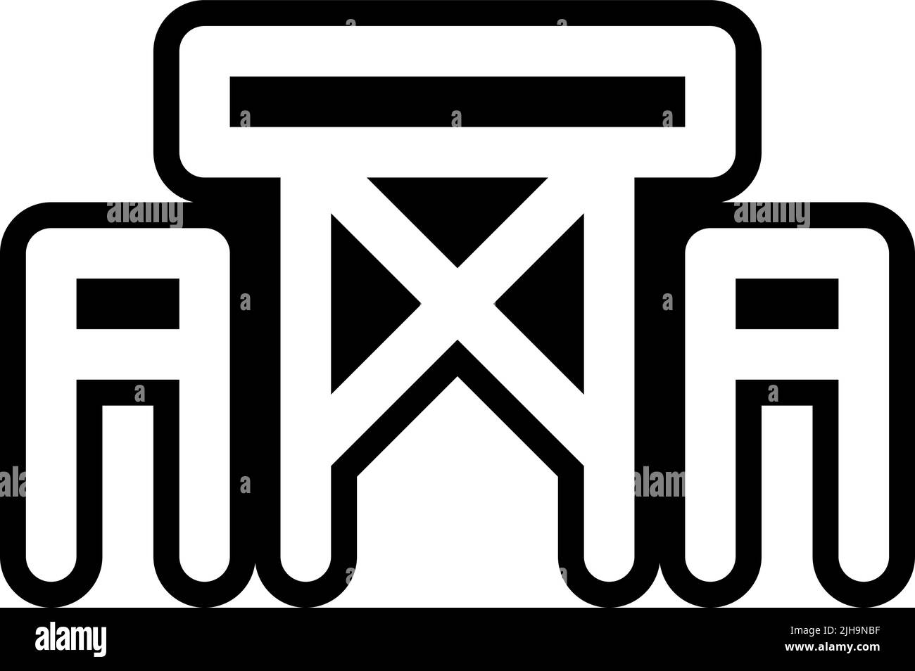 Street food stall outside Stock Vector Images - Alamy