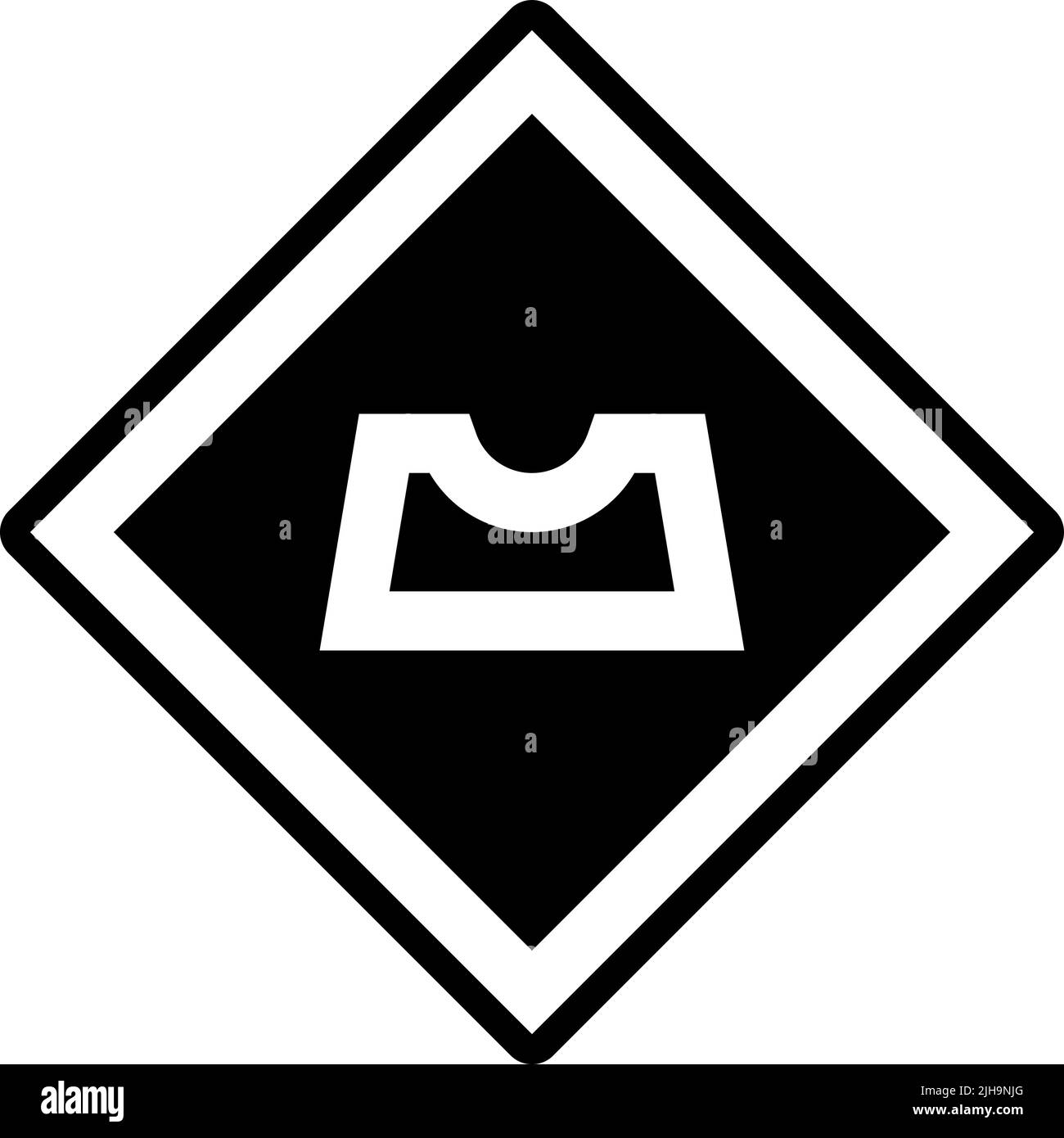 Traffic signs bump Stock Vector Image & Art - Alamy
