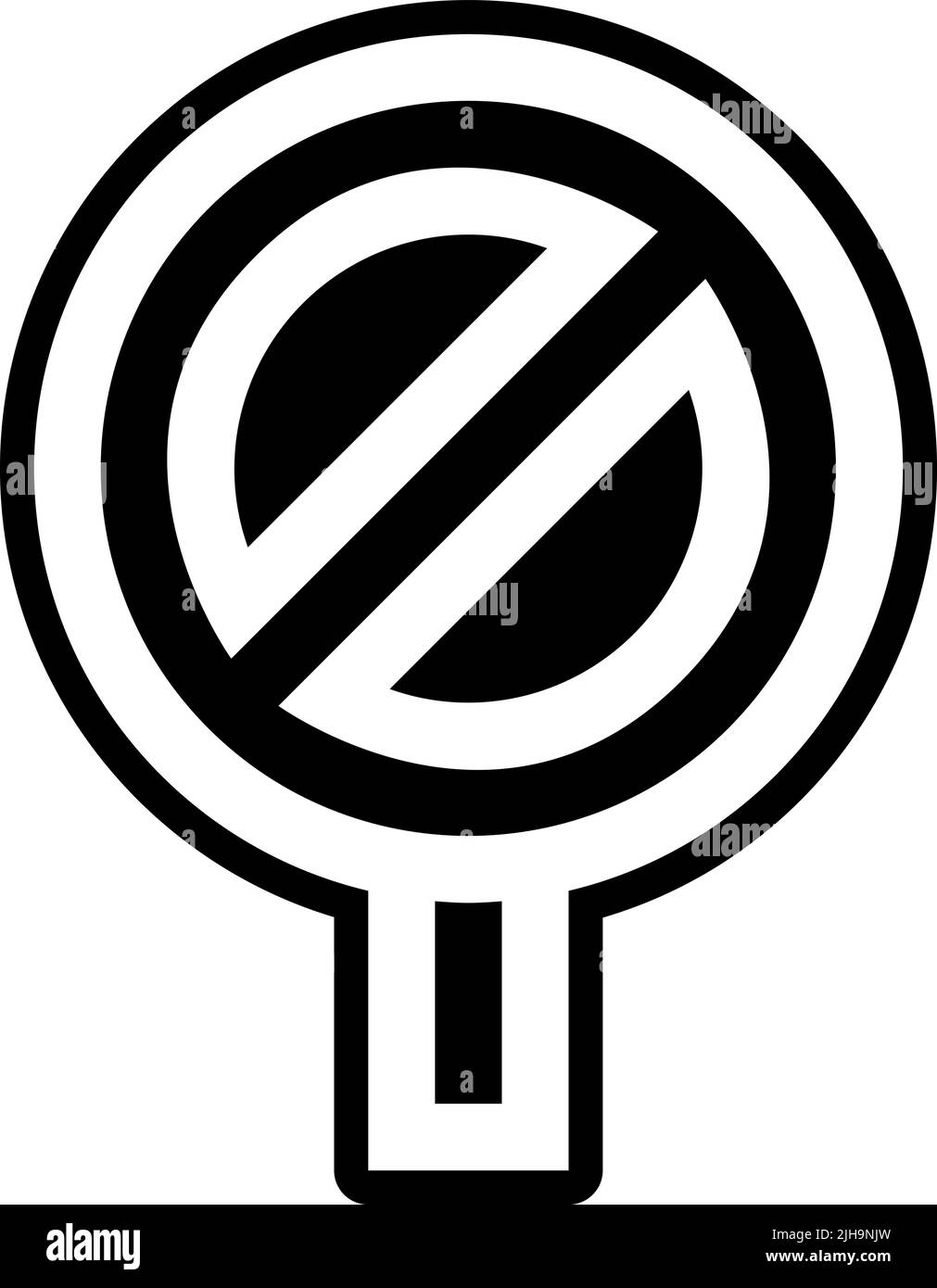 Road sign traffic prohibited Black and White Stock Photos & Images - Alamy