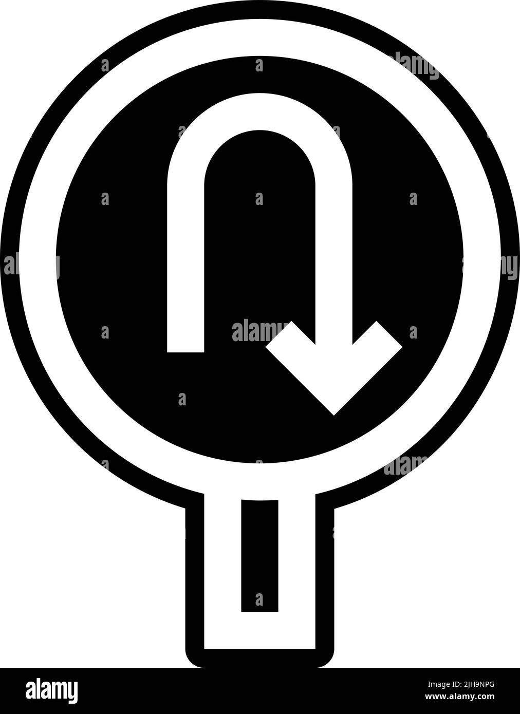 Traffic warning sign background Black and White Stock Photos & Images ...