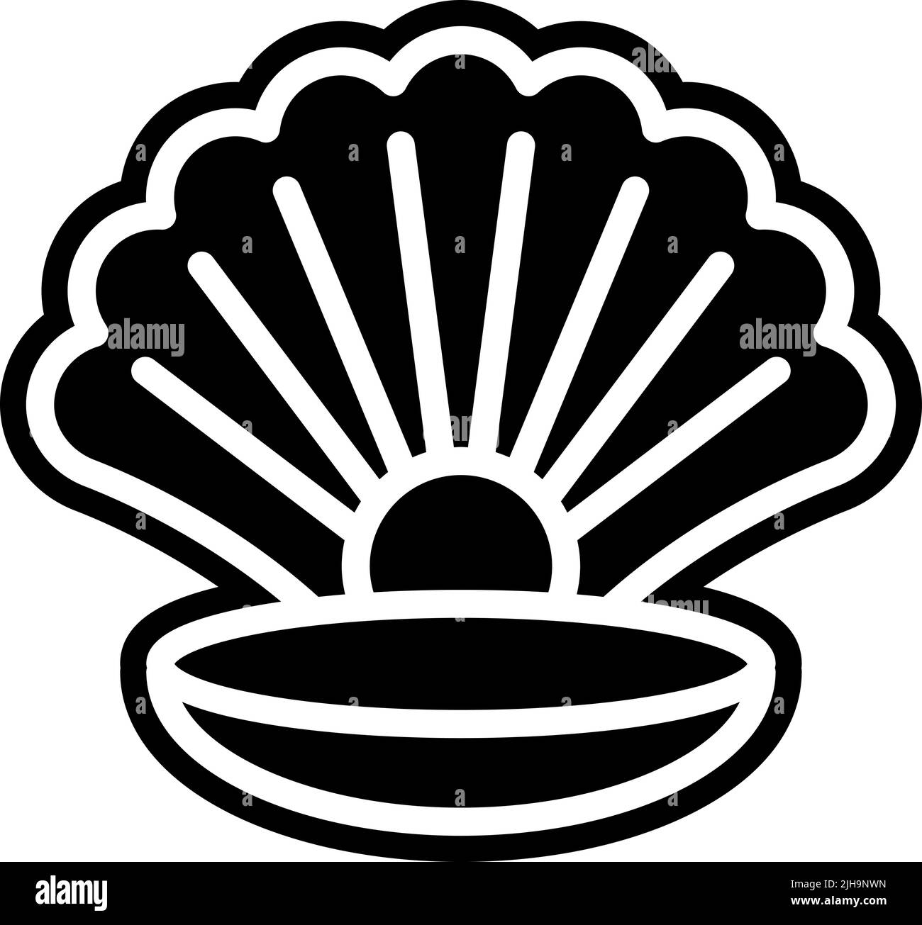 Oyster shell illustration hi-res stock photography and images - Alamy