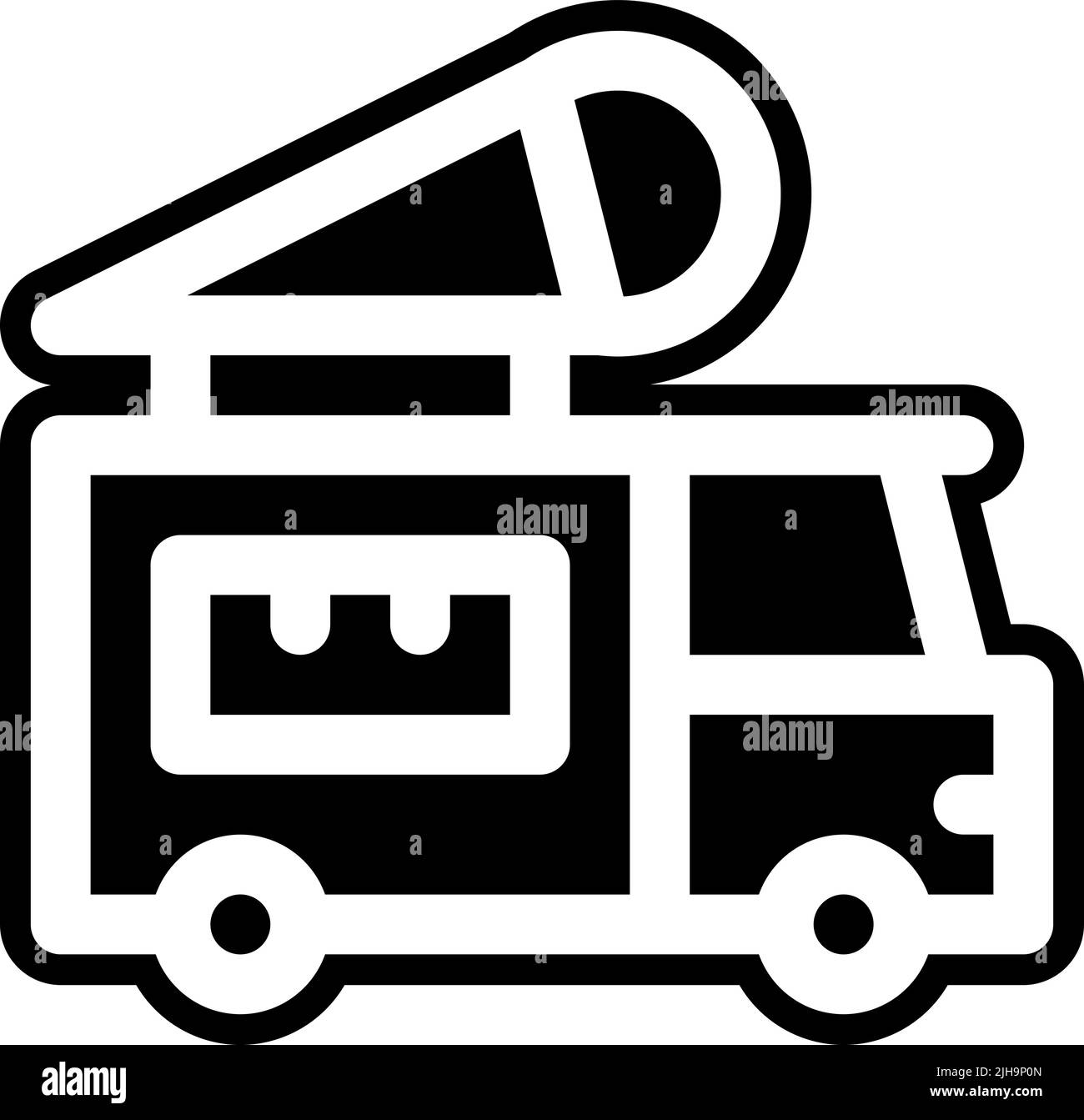 Ice cream vendor cart Stock Vector Images - Alamy