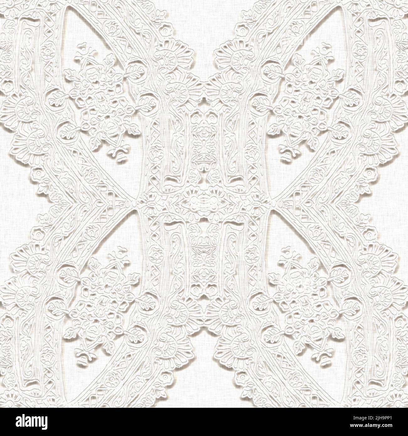White on White linen lace effect background. Minimal stylish wedding ...