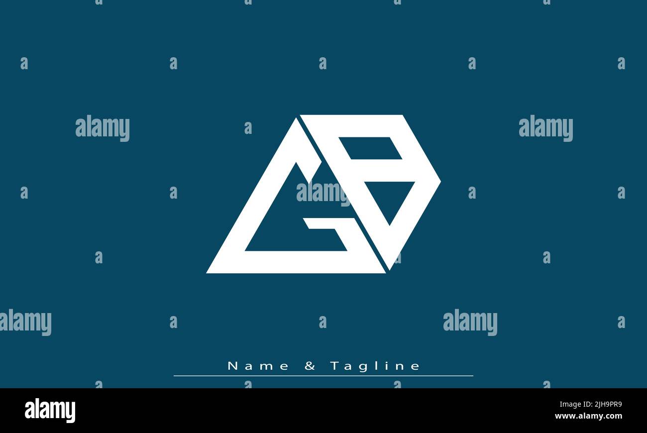 Alphabet letters Initials Monogram logo GB , BG Stock Vector Image ...