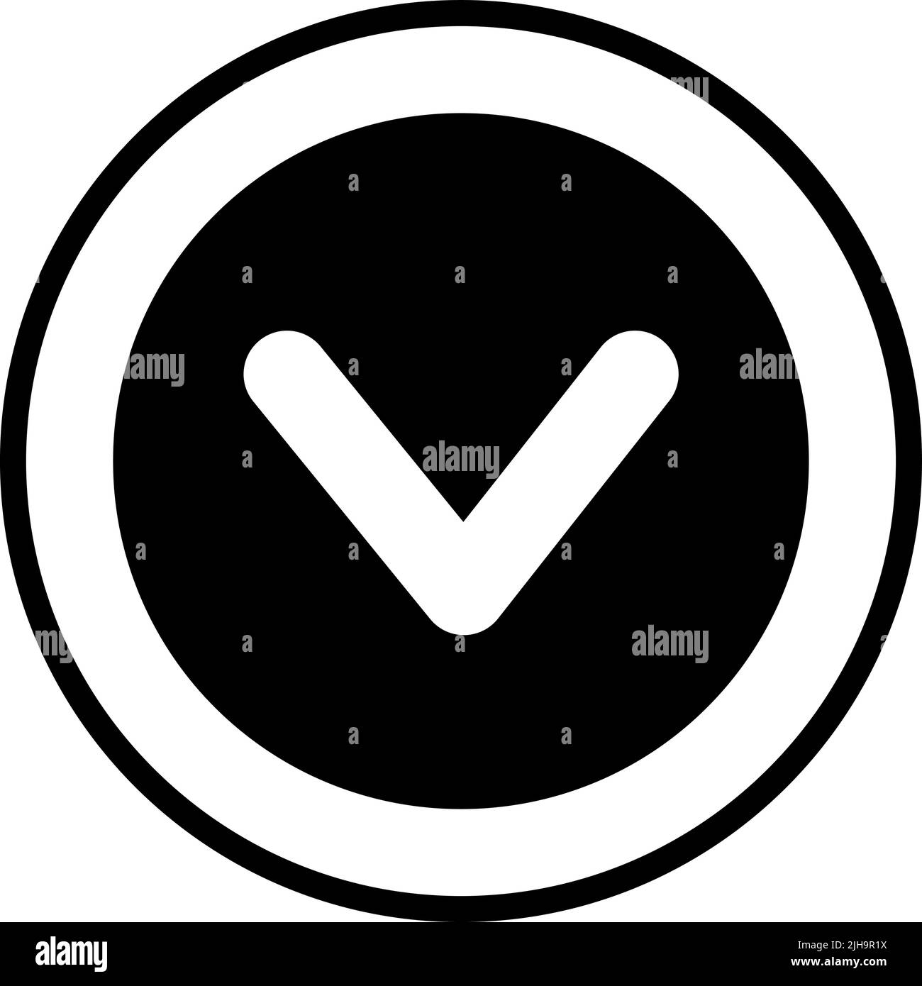 User interface down arrow Stock Vector Image & Art - Alamy