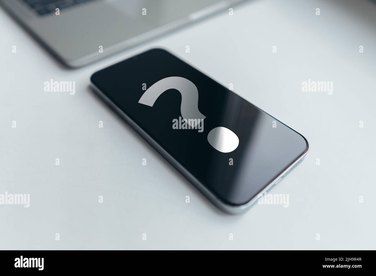 Question mark phone hi-res stock photography and images - Alamy
