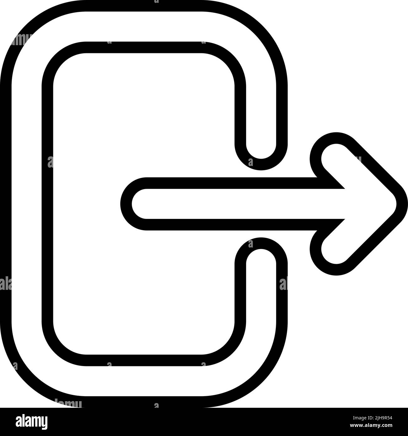 User interface log out Stock Vector Image & Art - Alamy