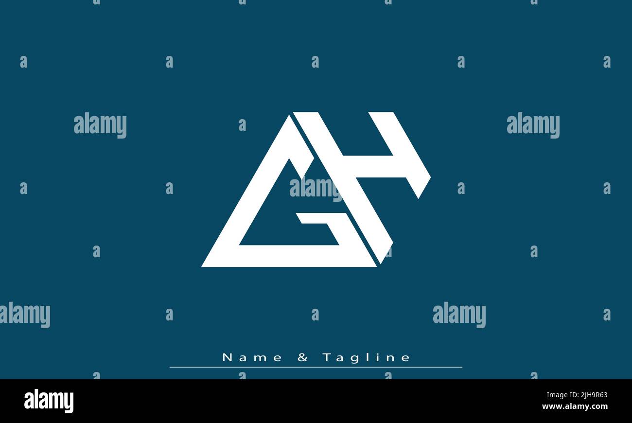 Alphabet letters Initials Monogram logo GH , HG Stock Vector Image ...