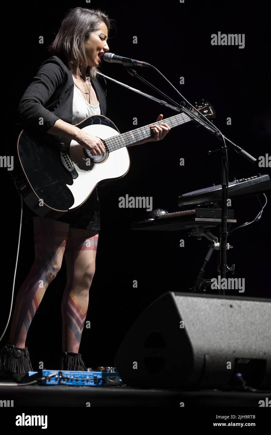 Scottish singer-songwriter KT Tunstall performing in concert at the ...