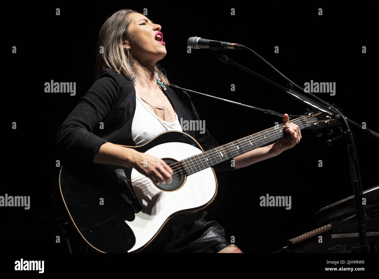 Scottish singer-songwriter KT Tunstall performing in concert at the ...
