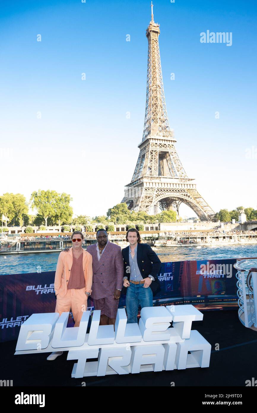 Brad Pitt, Brian Tyree Henry and Aaron Taylor-Johnson, attend the ...