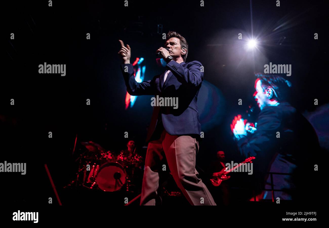 Rick Astley performs at the Bournemouth International Centre, United ...