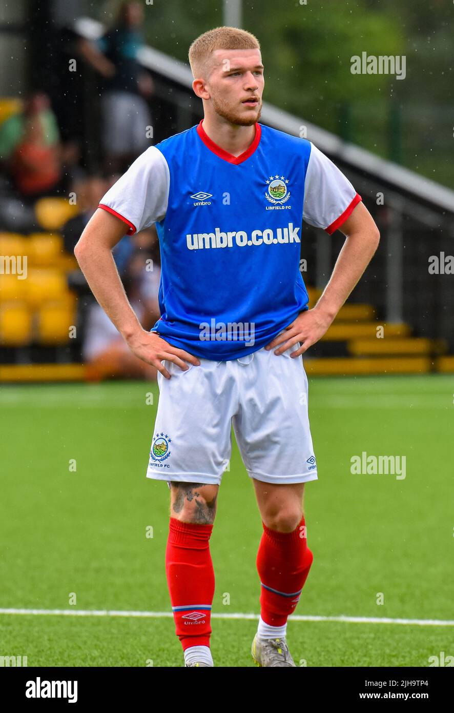 Jack Montgomery in action - H&W Welders Vs Linfield - Pre-season ...