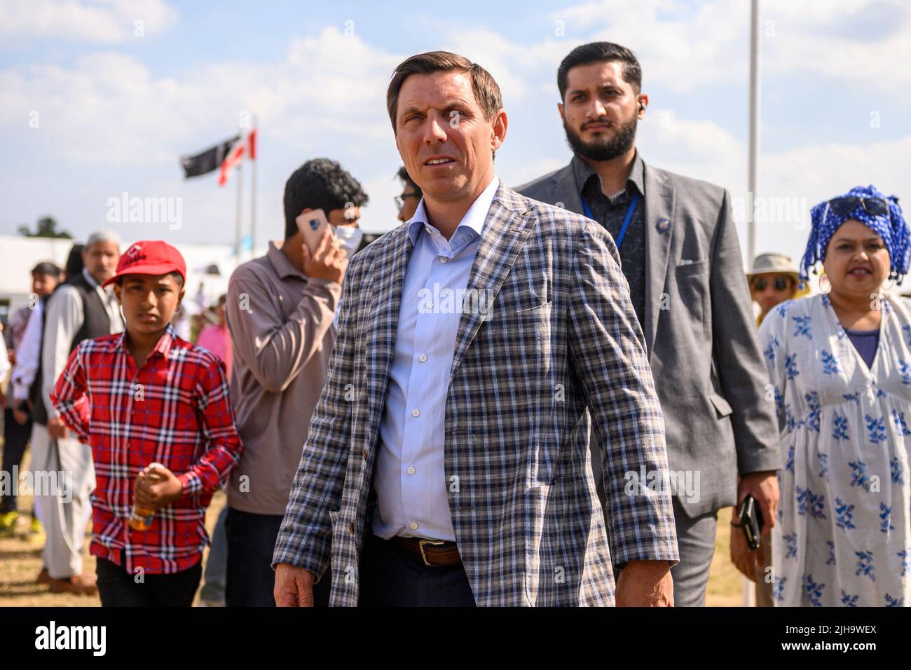 Brampton Mayor Patrick Brown arrives at the Ahmadiyya Muslim Jama`at ...