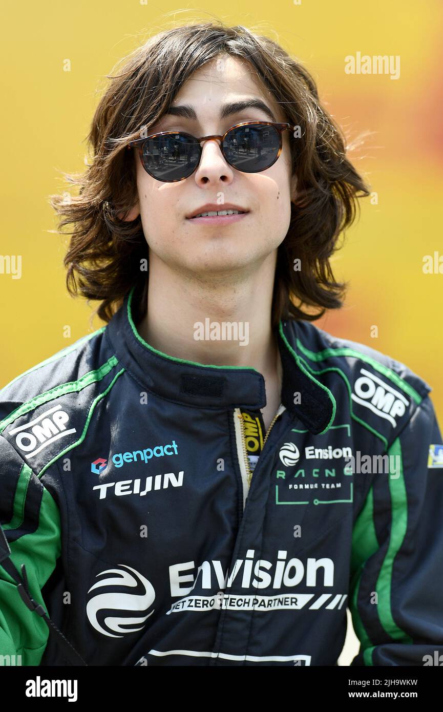 Actor Aidan Gallagher attends the 2022 Formula E-Prix New York, in the ...