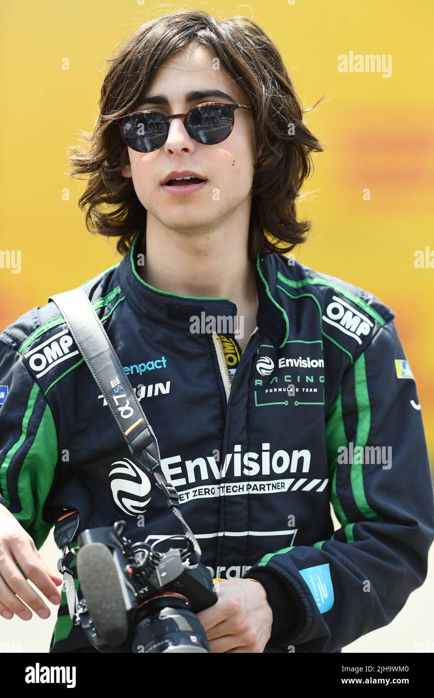 Actor Aidan Gallagher attends the 2022 Formula E-Prix New York, in the ...