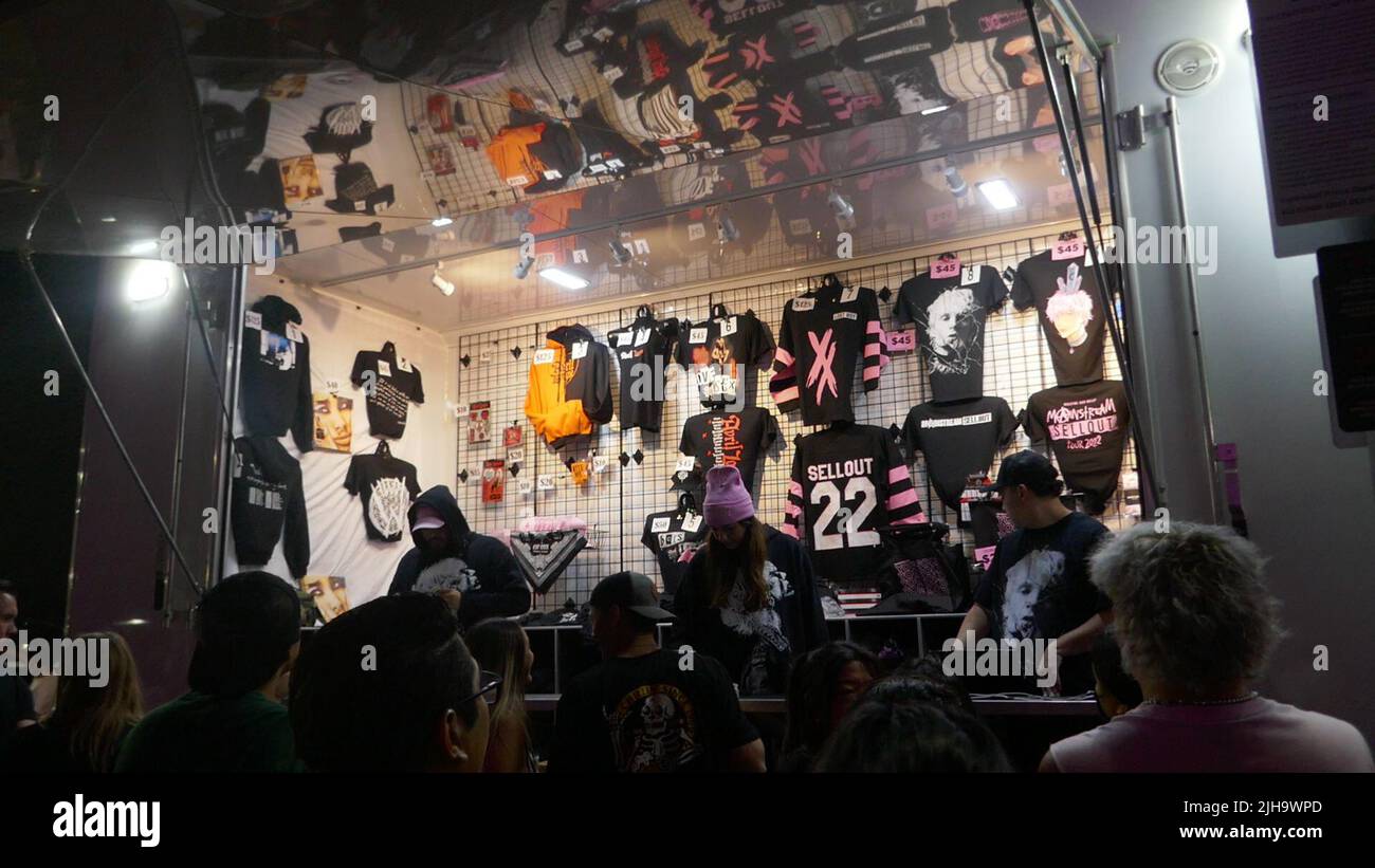 Inglewood, California, USA 13th July 2022 Machine Gun Kelly and Avril ...