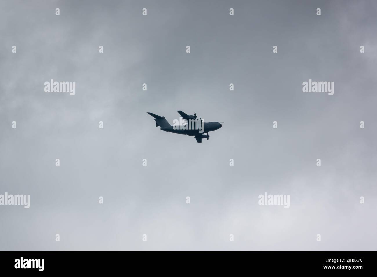 ZM401 RAF Royal Air Force Airbus A400M Atlas military cargo plane on a ...