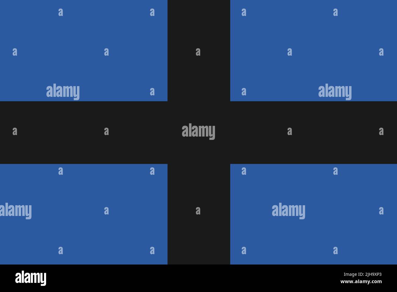 Top view of flag Greek black cross Greece. Greek travel and patriot ...