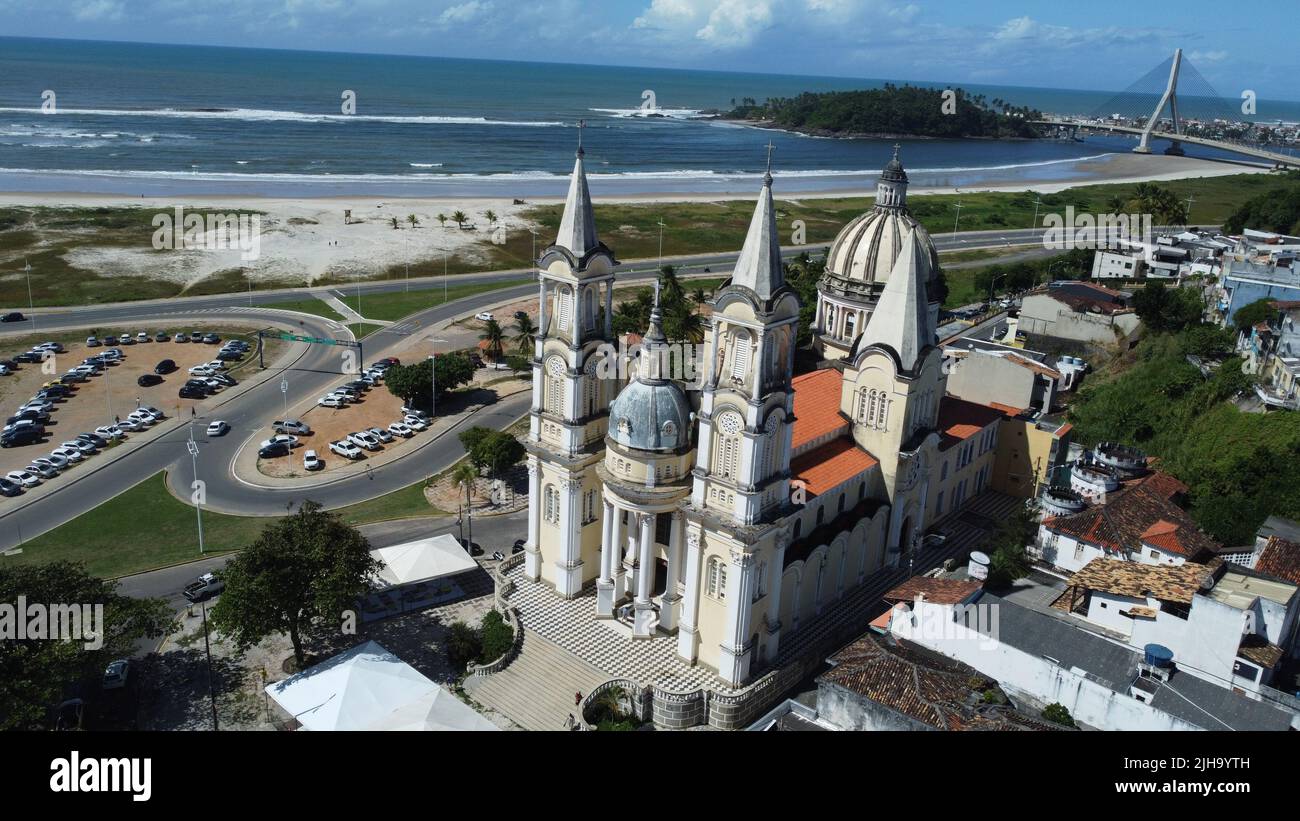 ilheus, bahia, brazil - june 1, 2022: view of Sao Sebastiao cathedral ...