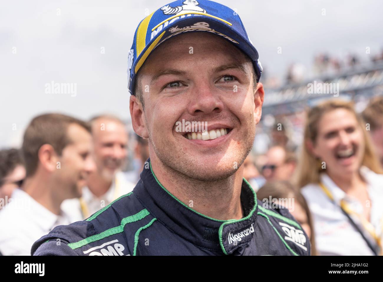 New York, NY - July 16, 2022: Nick Cassidy of Envision Racing team ...