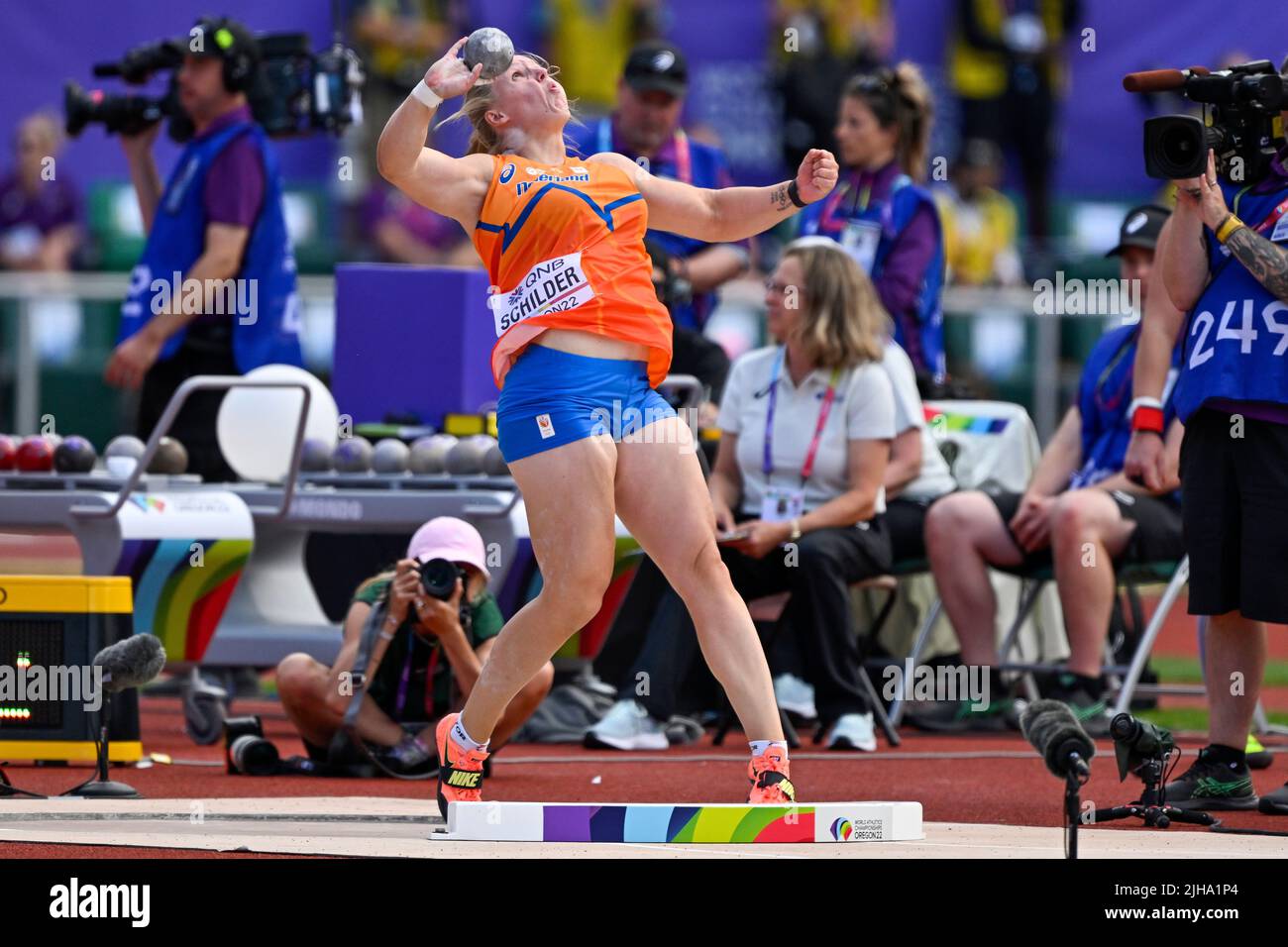 EUGENE, UNITED STATES - JULY 16: Jessica Schilder of The Netherlands ...