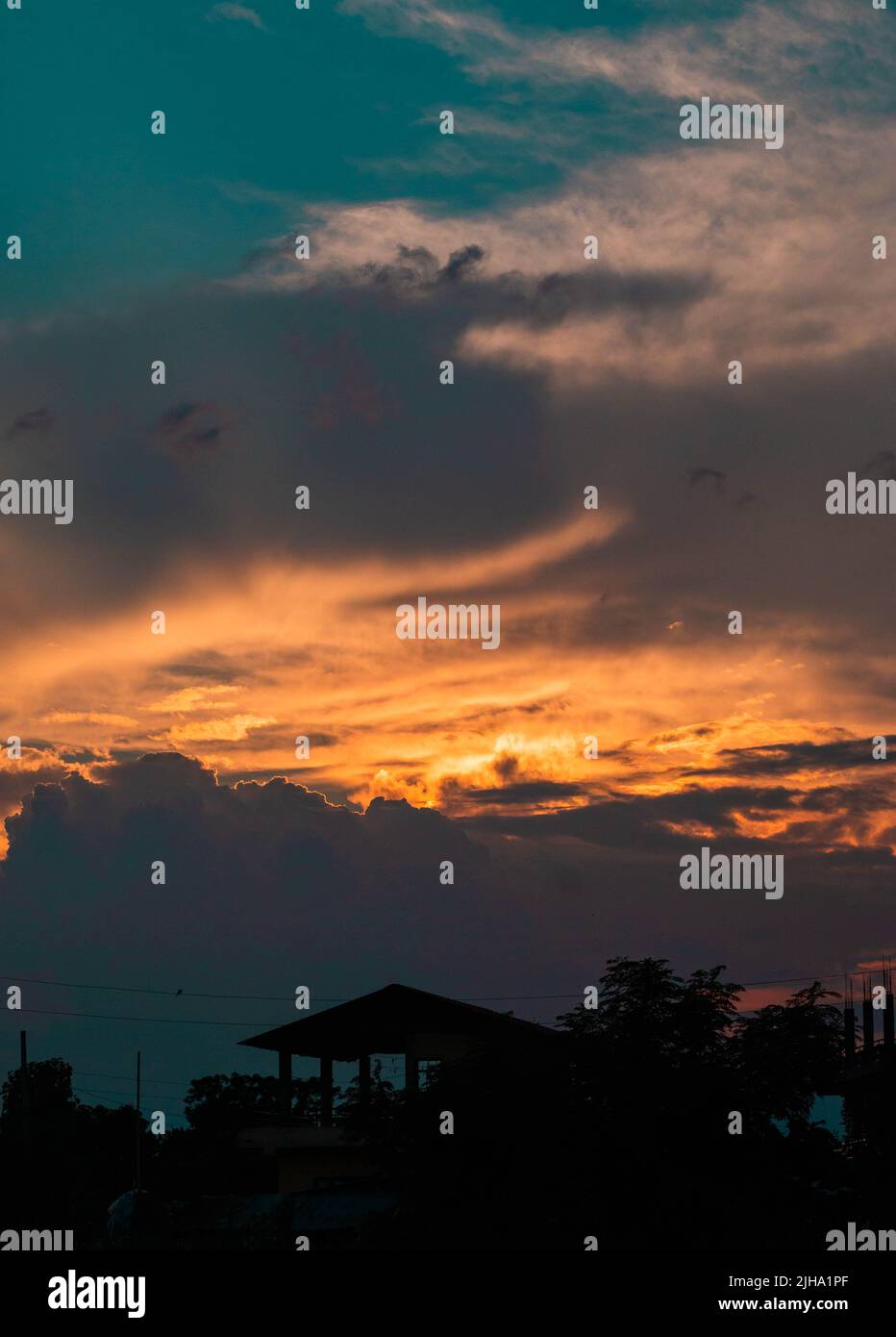 beautiful sky and colorful clouds Stock Photo - Alamy