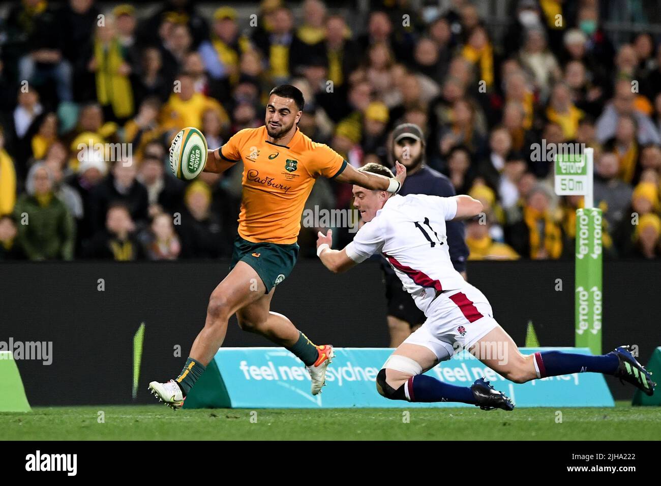 SYDNEY, AUSTRALIA - JULY 16: Tom Wright of the Australia Wallabies ...