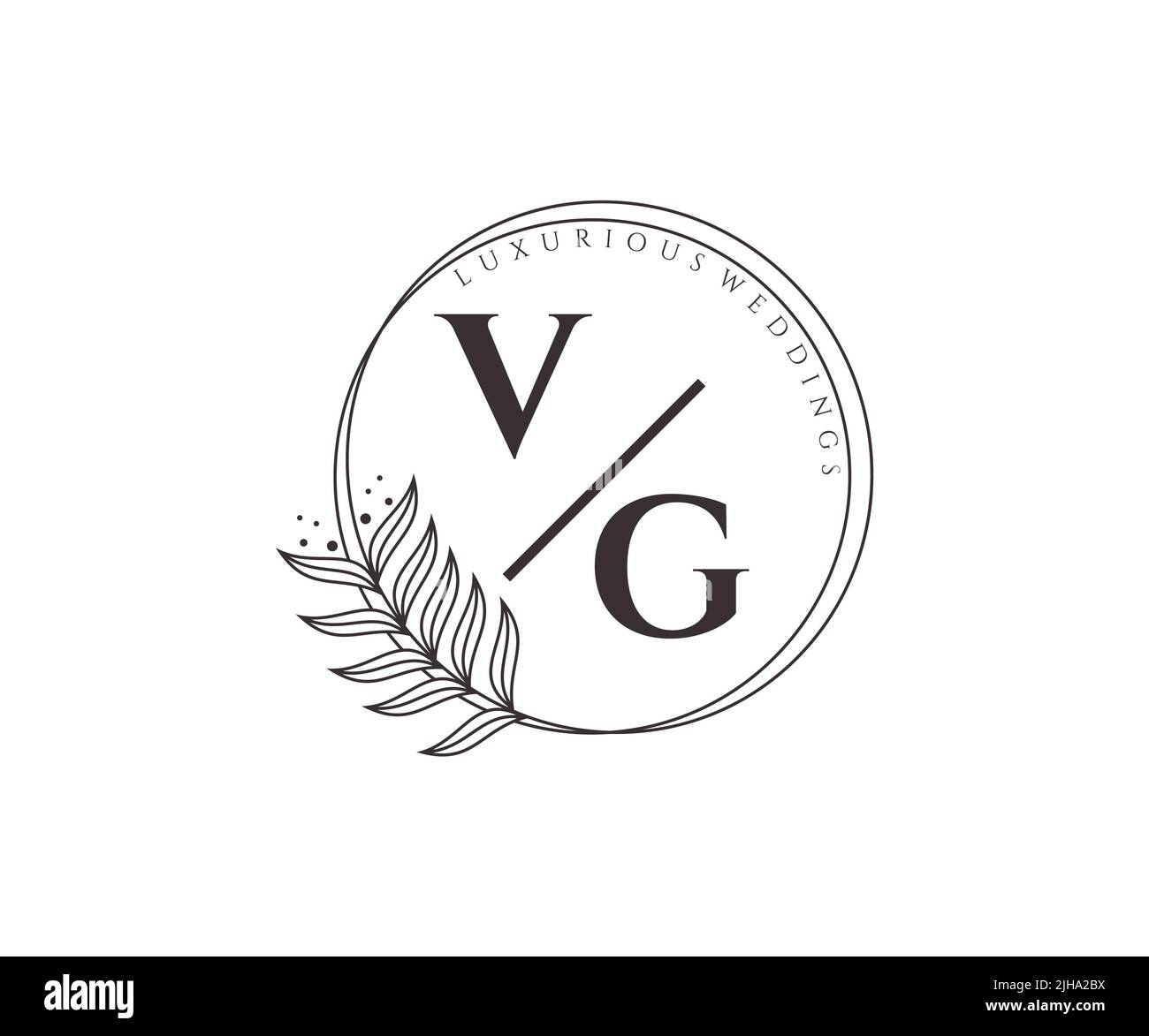 Vg initials logo Stock Vector Images - Alamy