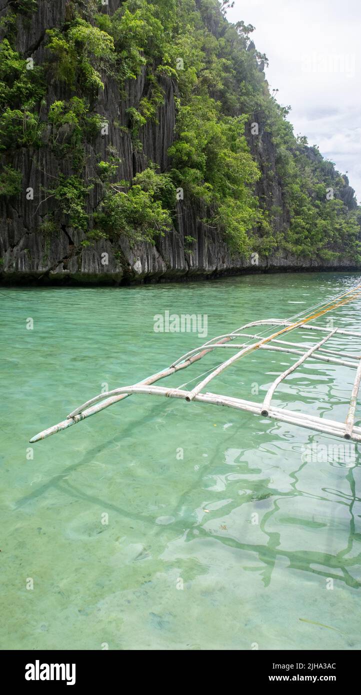 Pristine beach water at Palawan, an archipelagic province of the ...