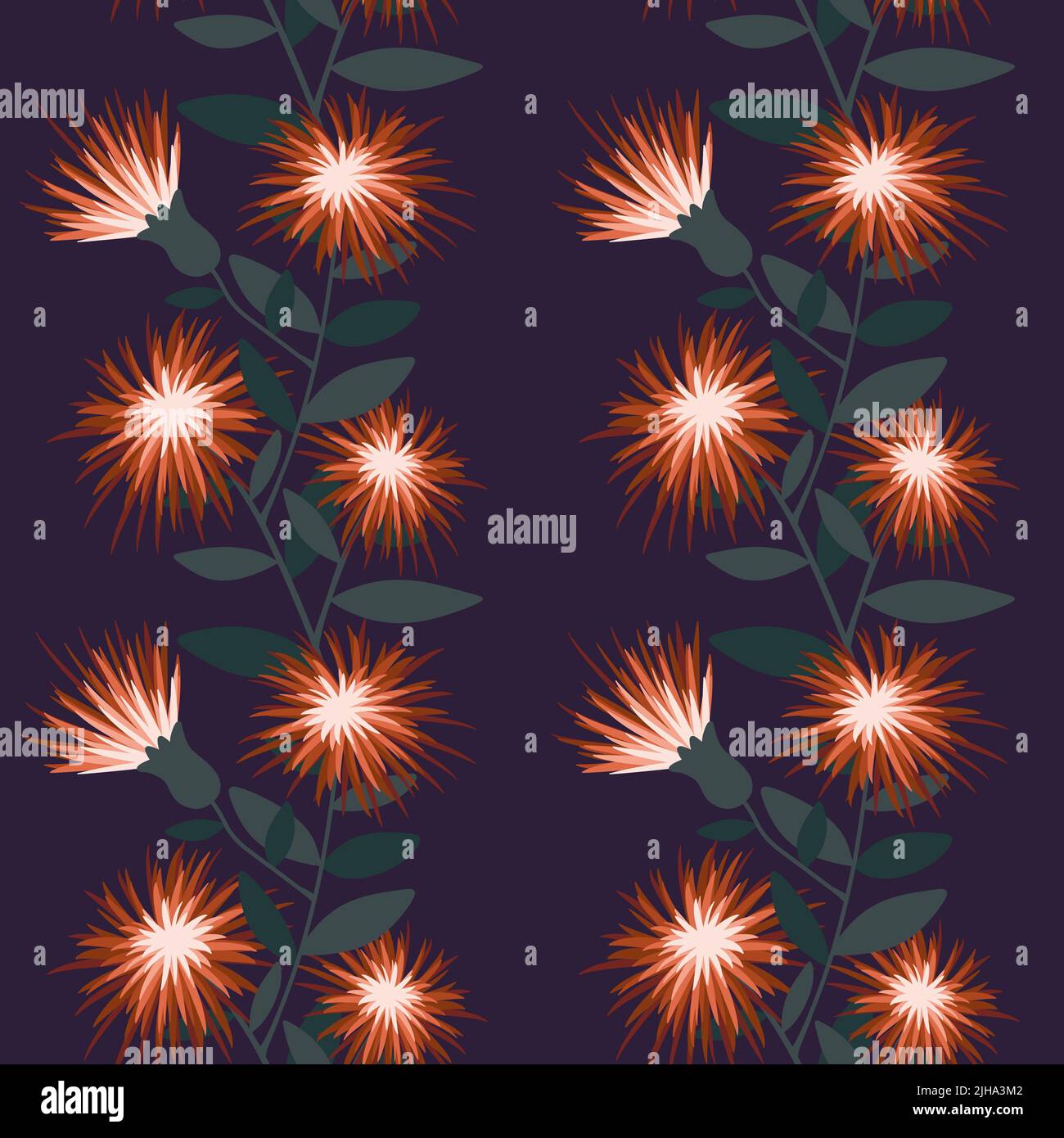 Floral seamless cartoon flower pattern for wrapping paper and fabrics ...