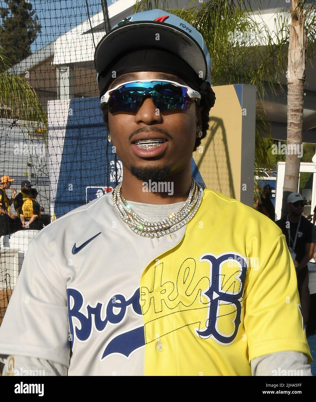 Quavo at the 2022 MLB All-Star Celebrity Softball Game Media ...